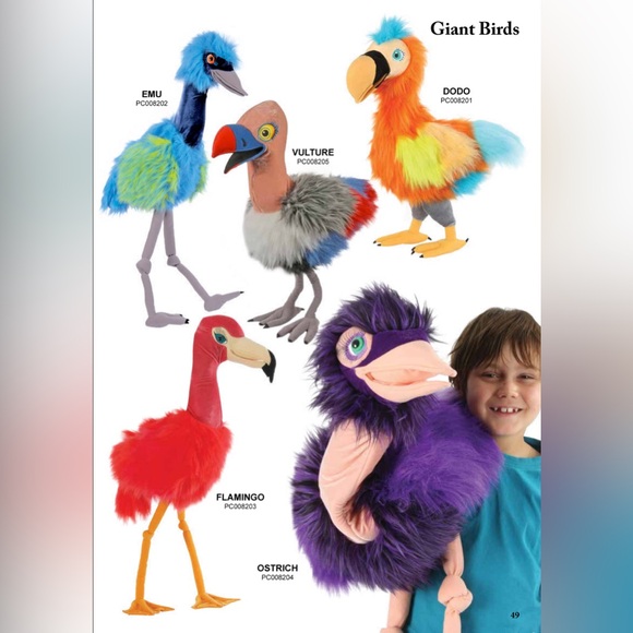 the puppet company | Bird | The Puppet Company Giant Bird Ostrich Nwt ...